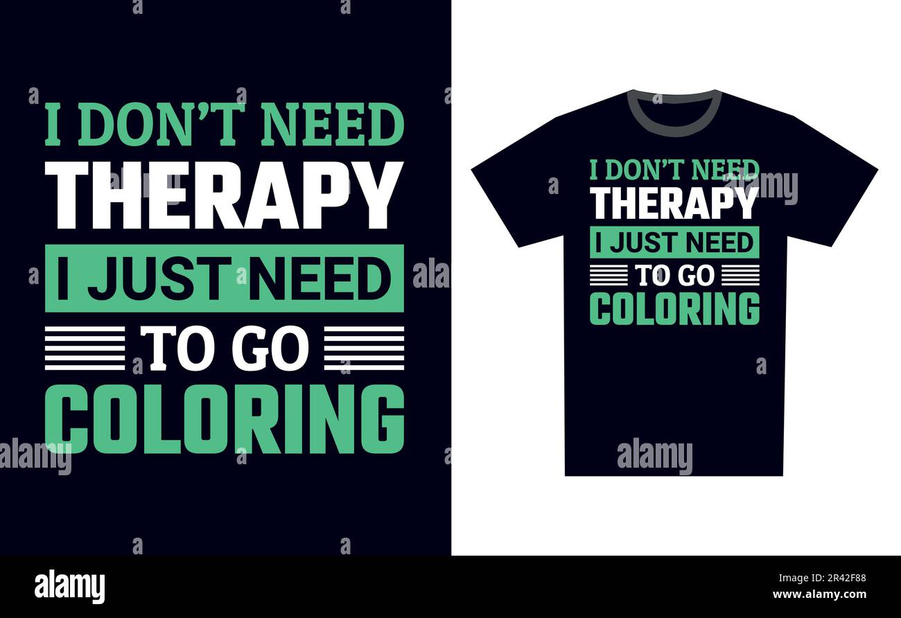 Coloring T Shirt Design Template Vector Stock Vector Image & Art - Alamy