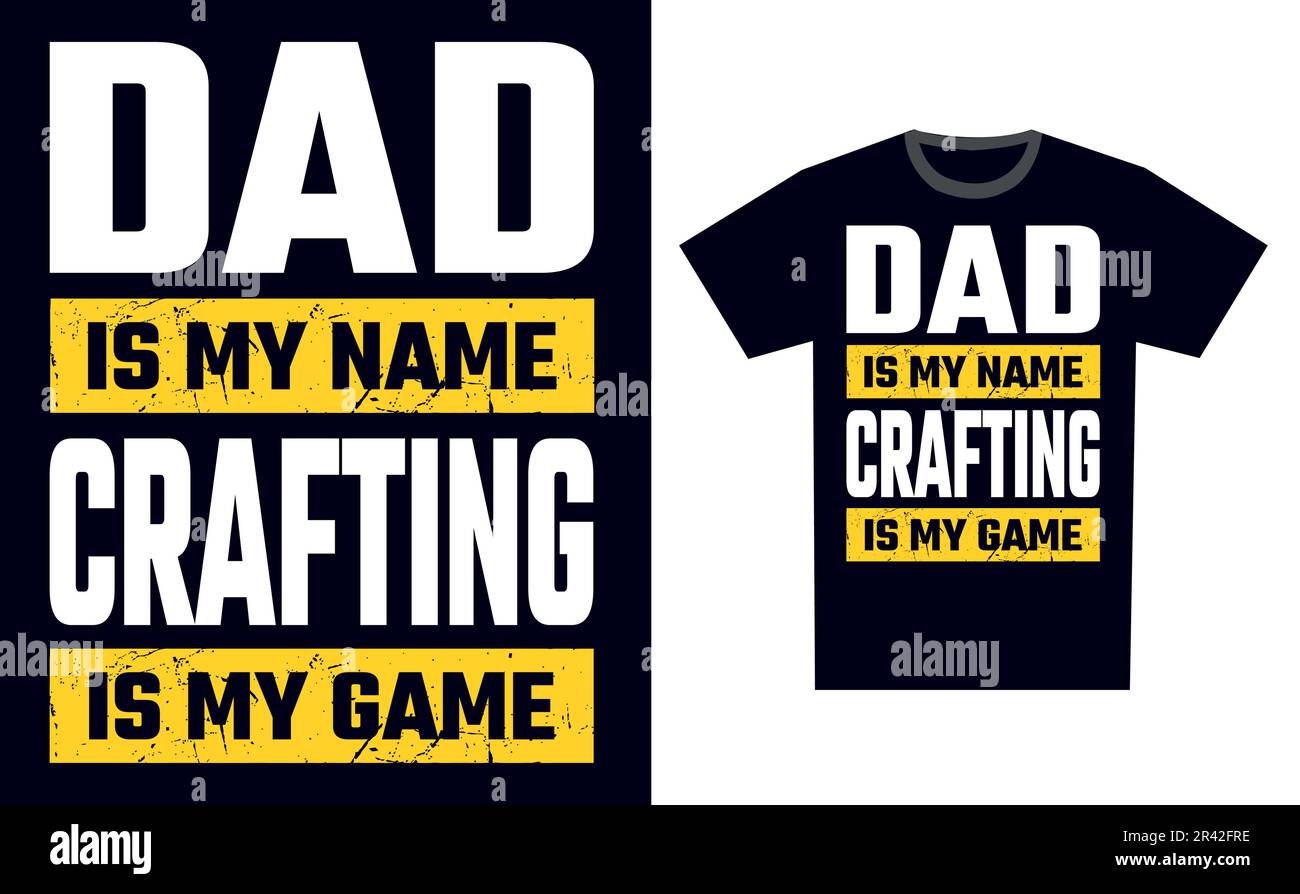 Crafting T Shirt Design Template Vector Stock Vector Image & Art - Alamy