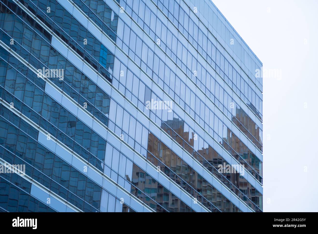 Blue glass windows of modern office building for save energy Stock ...