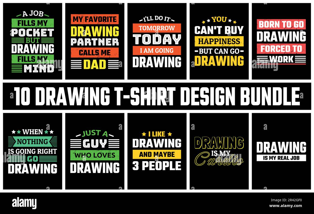 Drawing t shirt design hi-res stock photography and images - Alamy