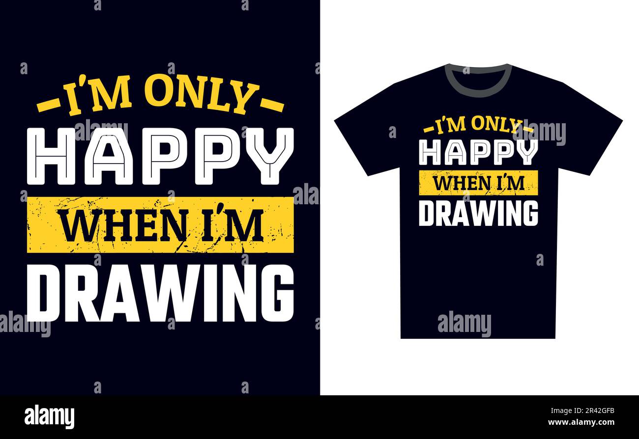 Drawing T Shirt Design Template Vector Stock Vector Image & Art - Alamy