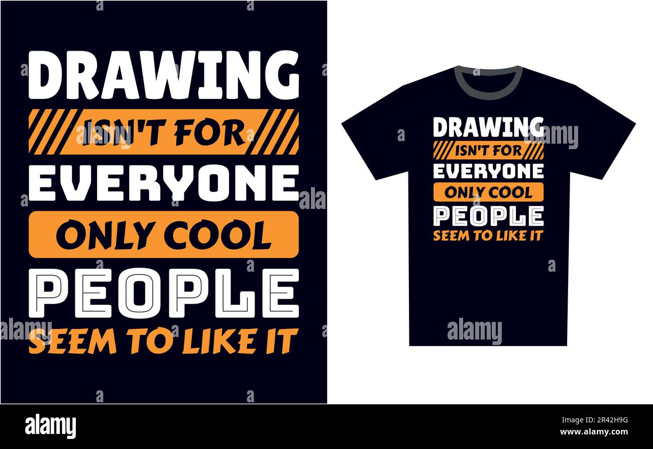 Drawing T Shirt Design Template Vector Stock Vector Image & Art - Alamy