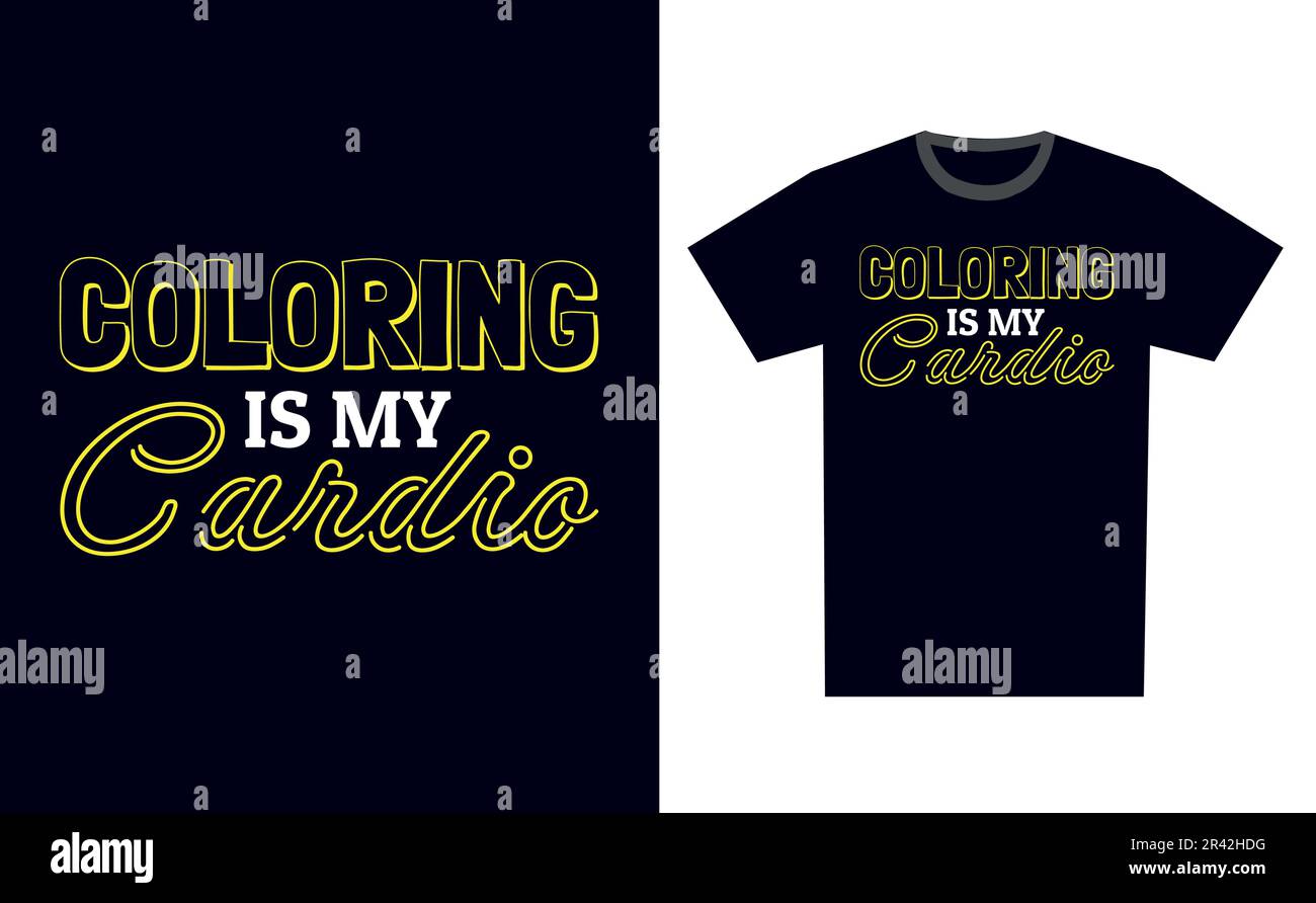 Coloring T Shirt Design Template Vector Stock Vector Image & Art - Alamy