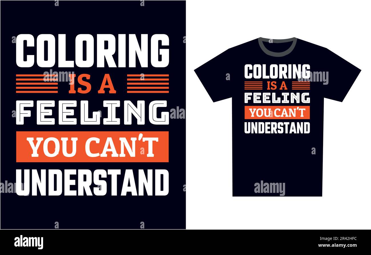 Coloring T Shirt Design Template Vector Stock Vector Image & Art - Alamy