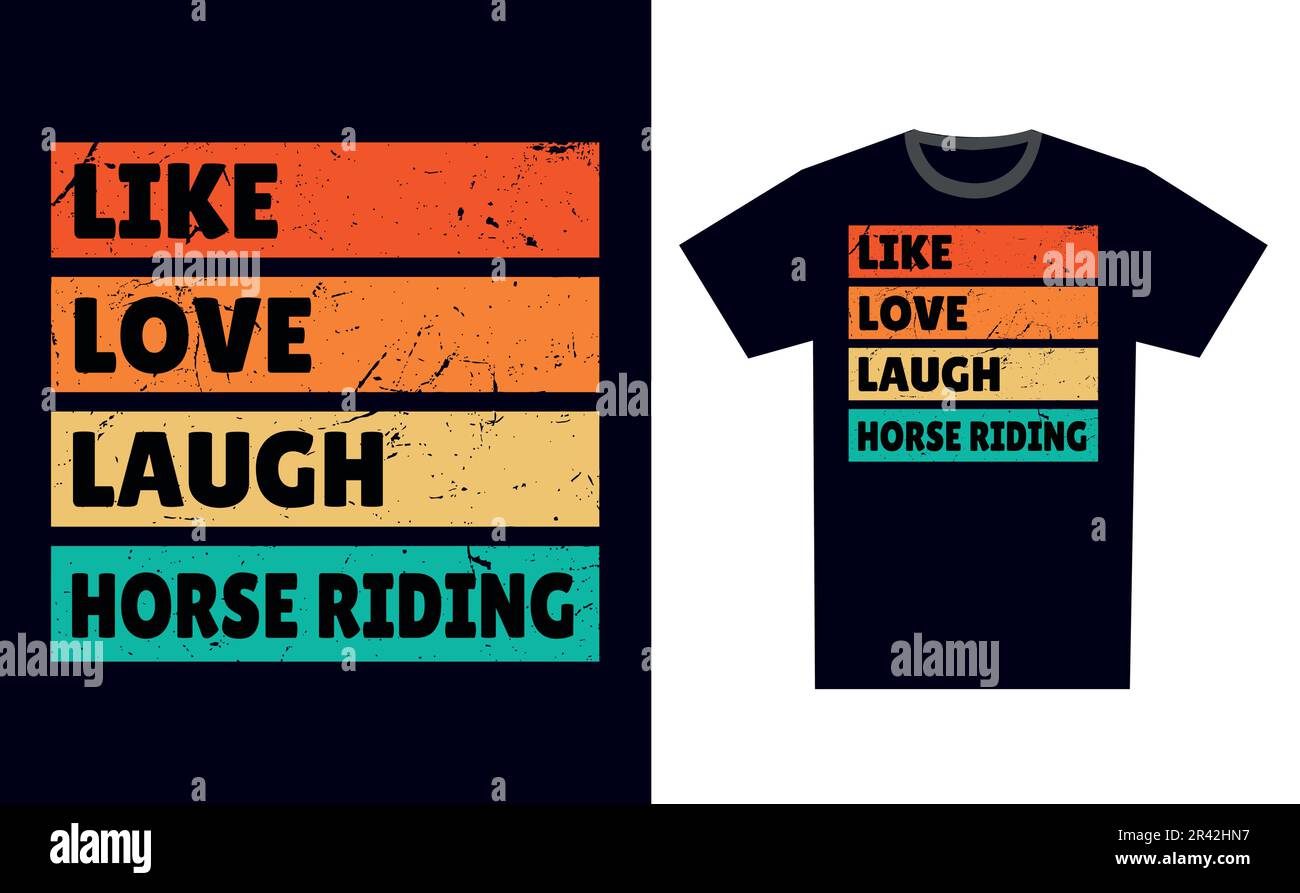 Horse Riding T Shirt Design Template Vector Stock Vector Image & Art ...