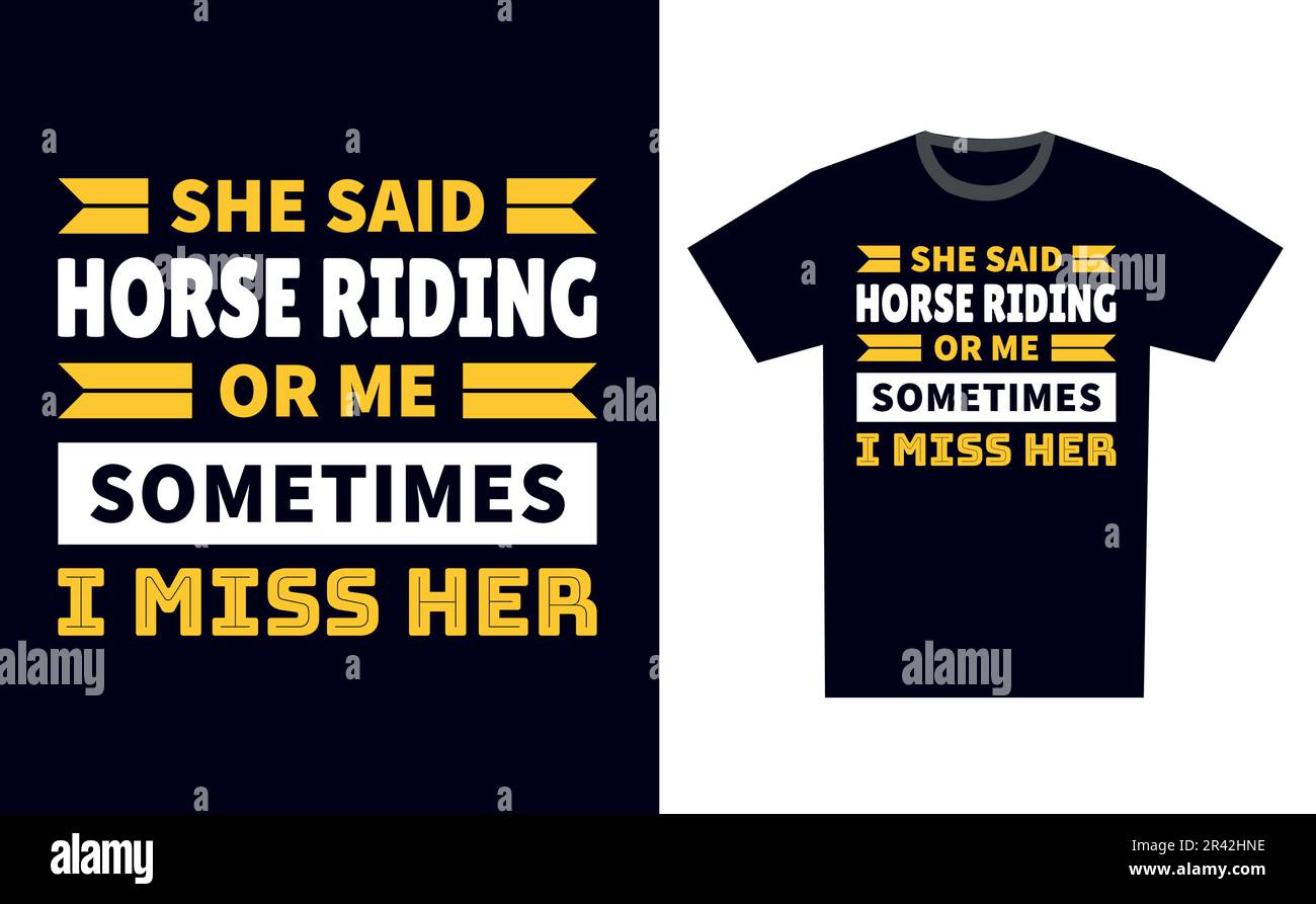 Horse riding t shirt design hi-res stock photography and images - Alamy