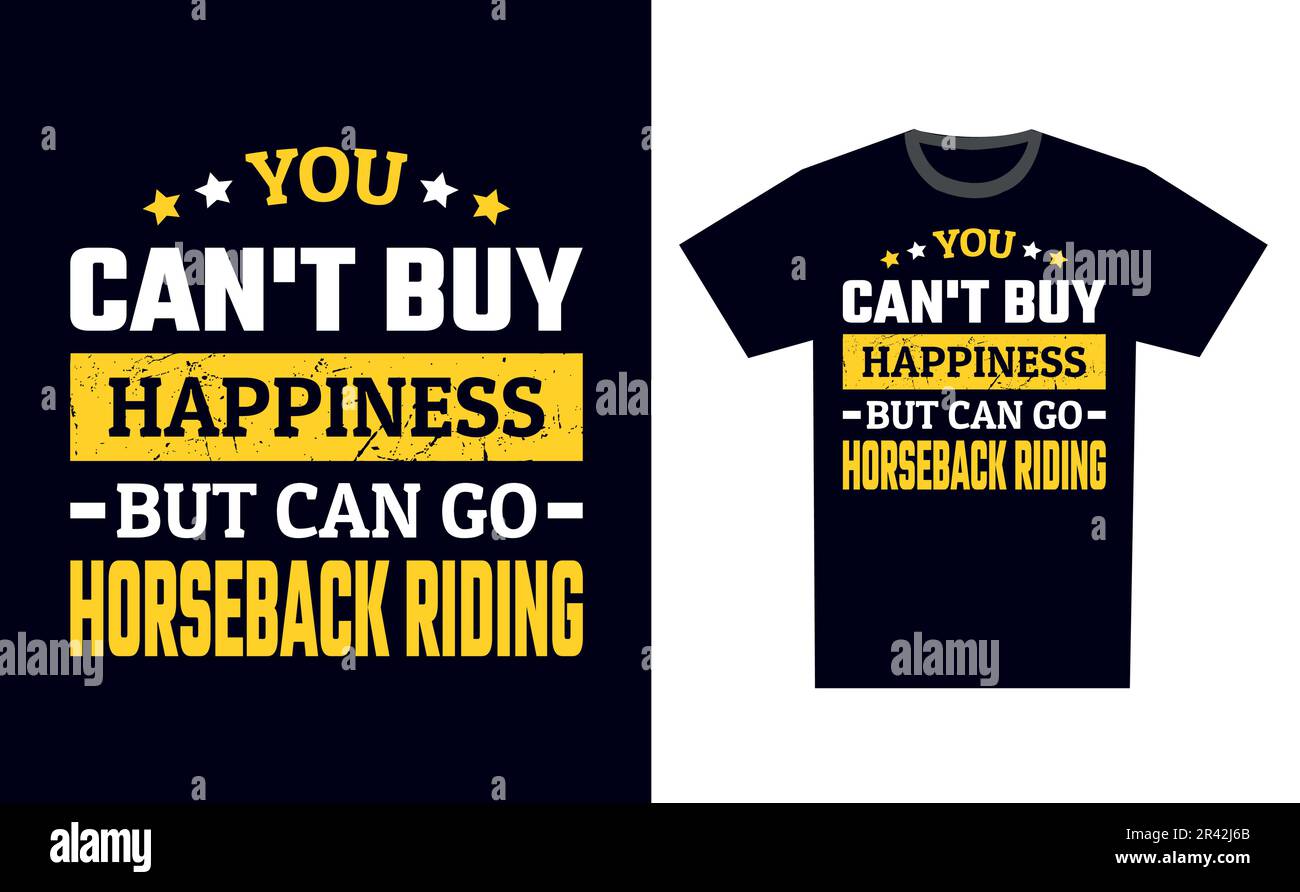 Horseback Riding T Shirt Design Template Vector Stock Vector Image ...