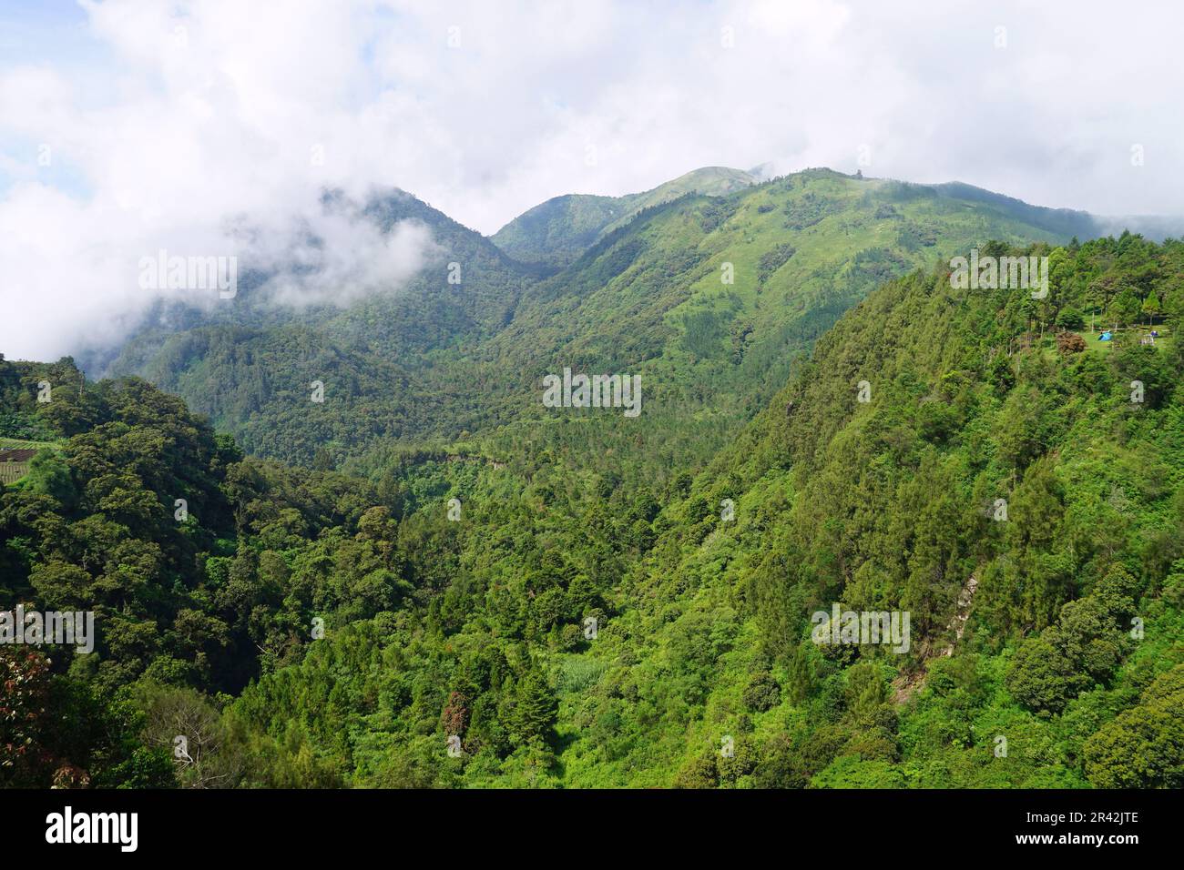 Cemoro Kandang Hills, Tawangmangu, Magetan, East Java, Indonesia Stock ...