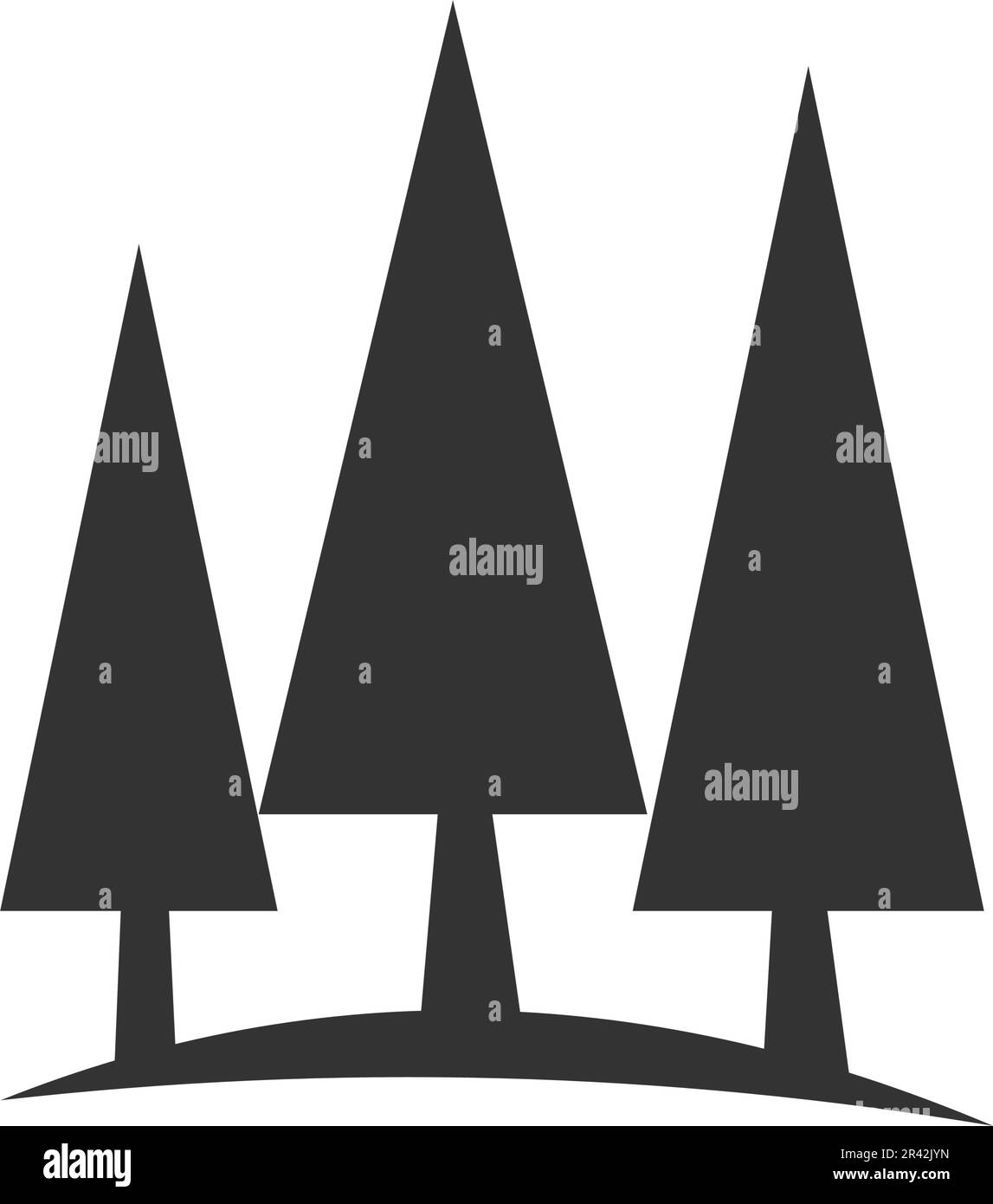 tree logo template. Icon Illustration Brand Identity. Isolated and flat ...