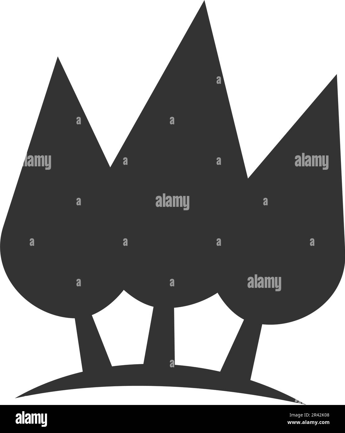 tree logo template. Icon Illustration Brand Identity. Isolated and flat ...