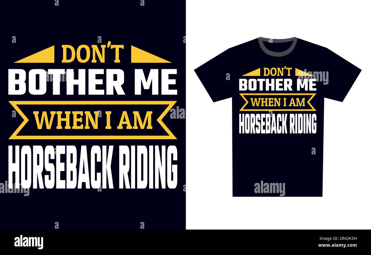Horseback Riding T Shirt Design Template Vector Stock Vector Image ...