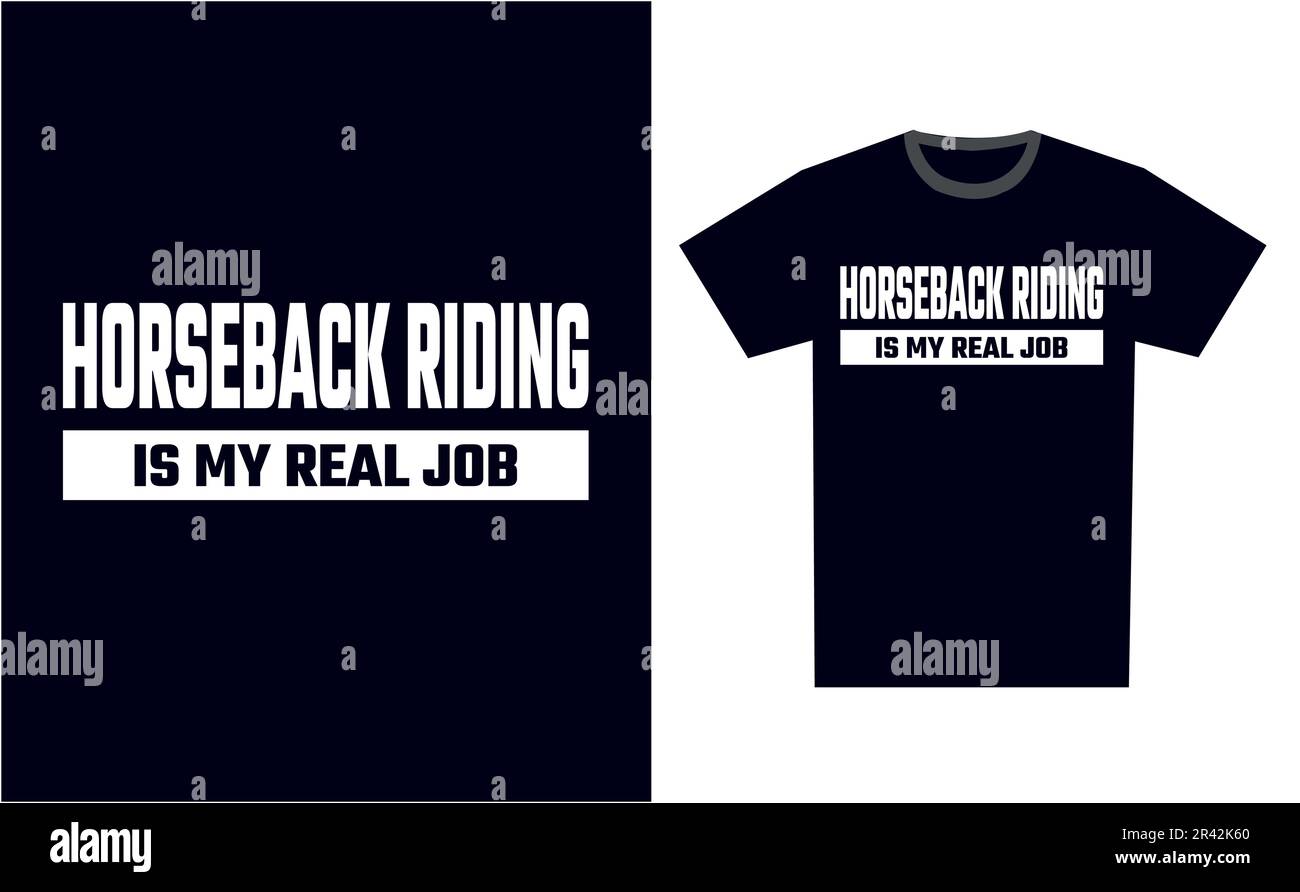 Horseback Riding T Shirt Design Template Vector Stock Vector Image ...