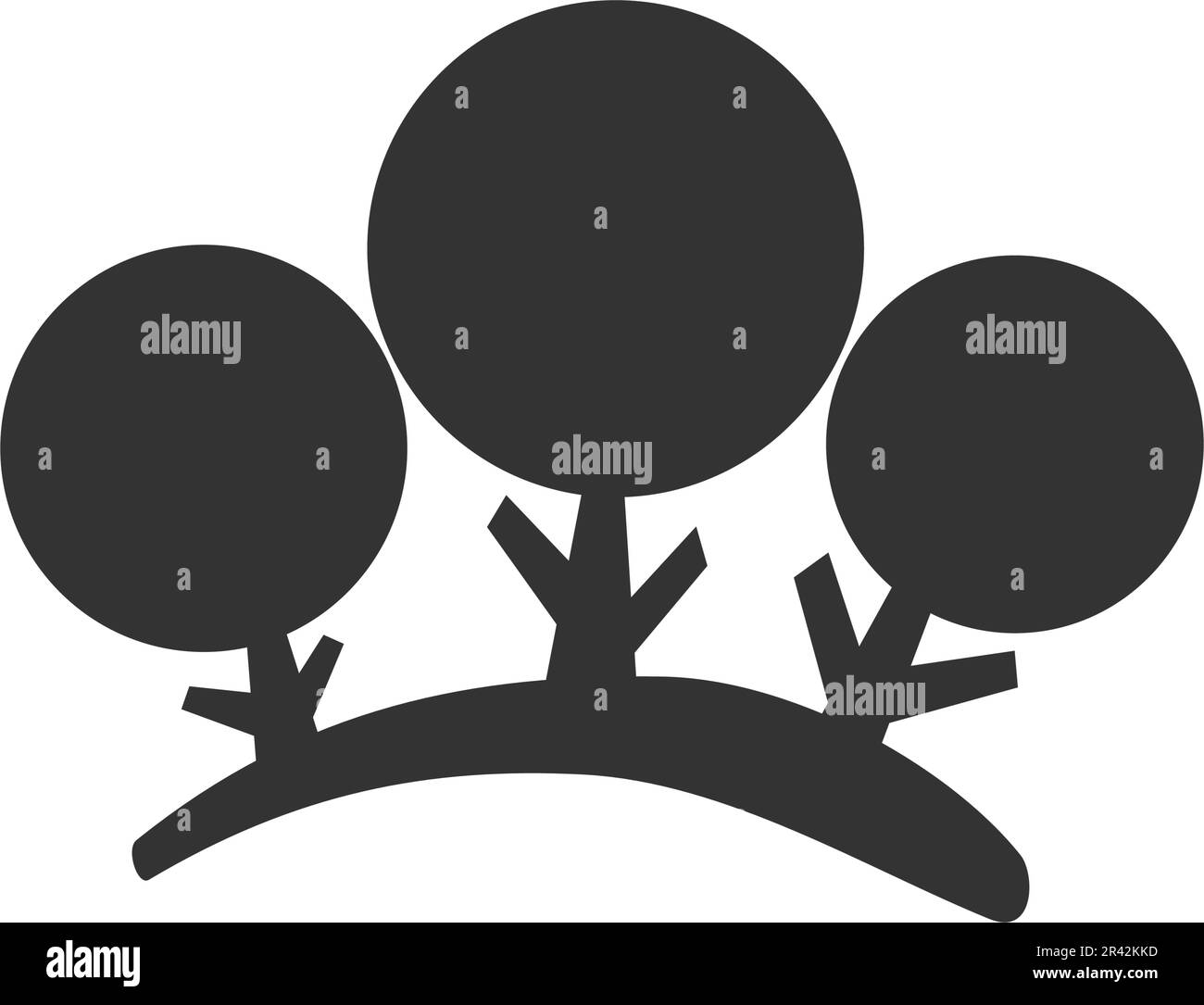 tree logo template. Icon Illustration Brand Identity. Isolated and flat ...