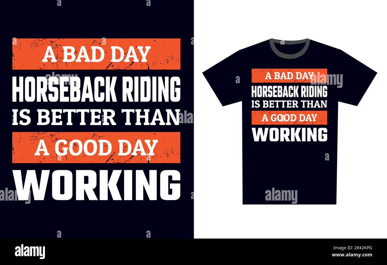 Horseback Riding T Shirt Design Template Vector Stock Vector Image ...