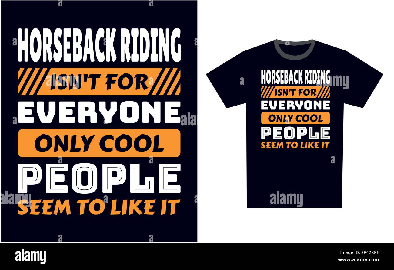 Horseback Riding T Shirt Design Template Vector Stock Vector Image ...