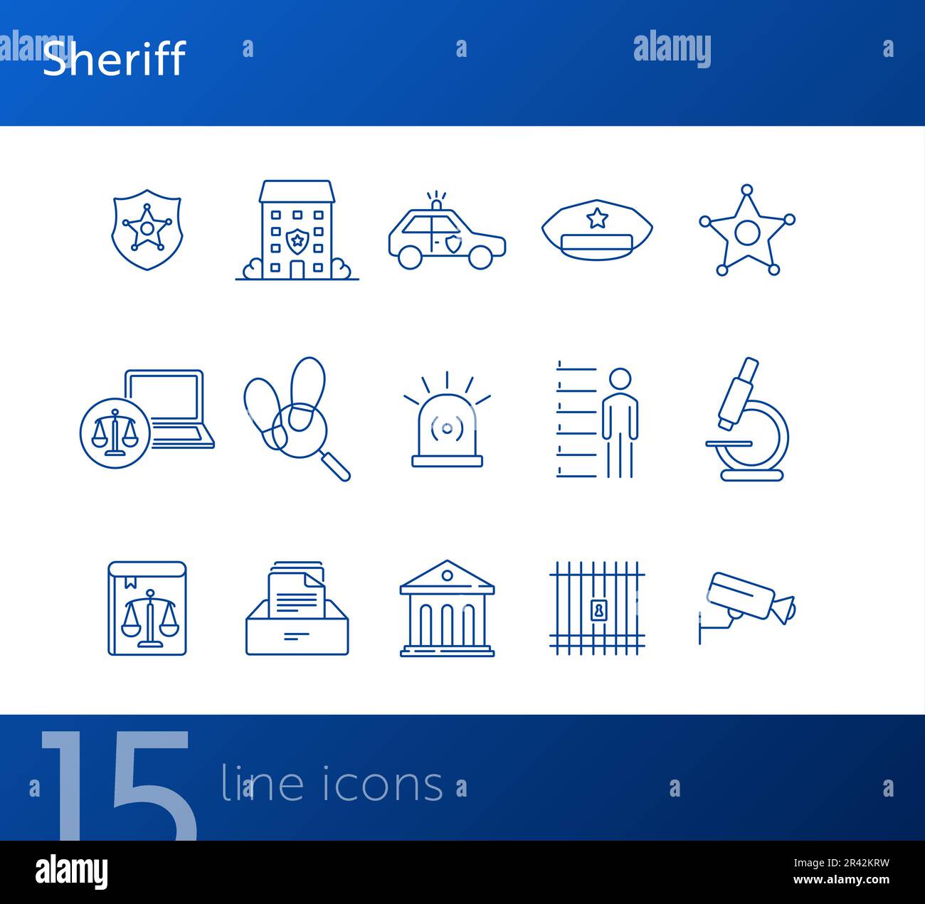 Sheriff office sign Stock Vector Images - Alamy