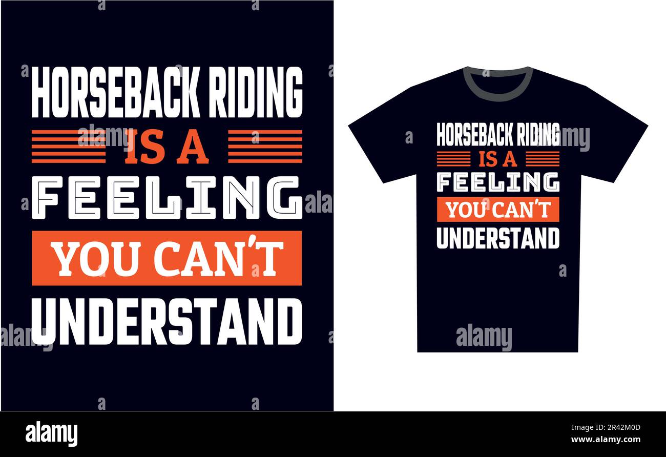 Horseback Riding T Shirt Design Template Vector Stock Vector Image ...