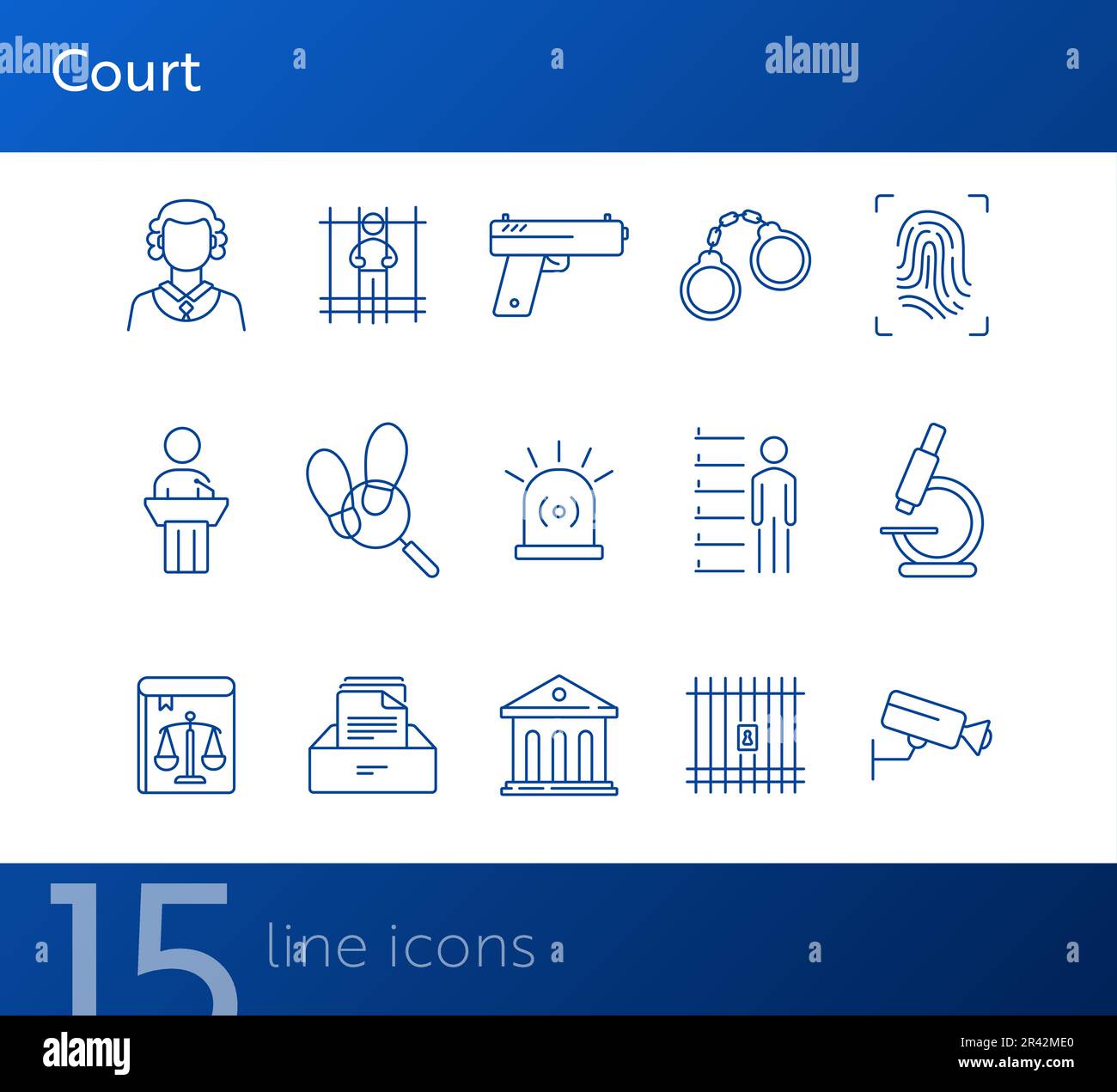 Surveillance court Stock Vector Images - Alamy