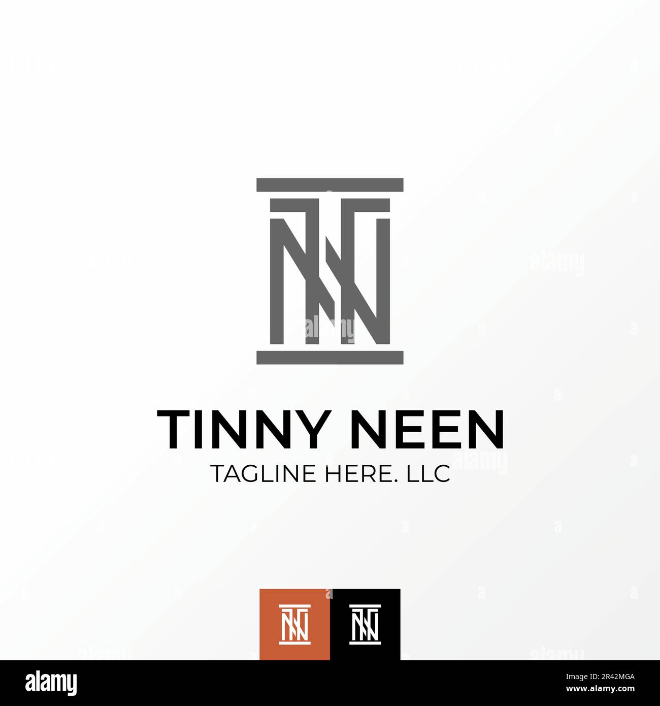 Logo design graphic concept creative abstract premium free vector stock letter TN or NT cutting ...