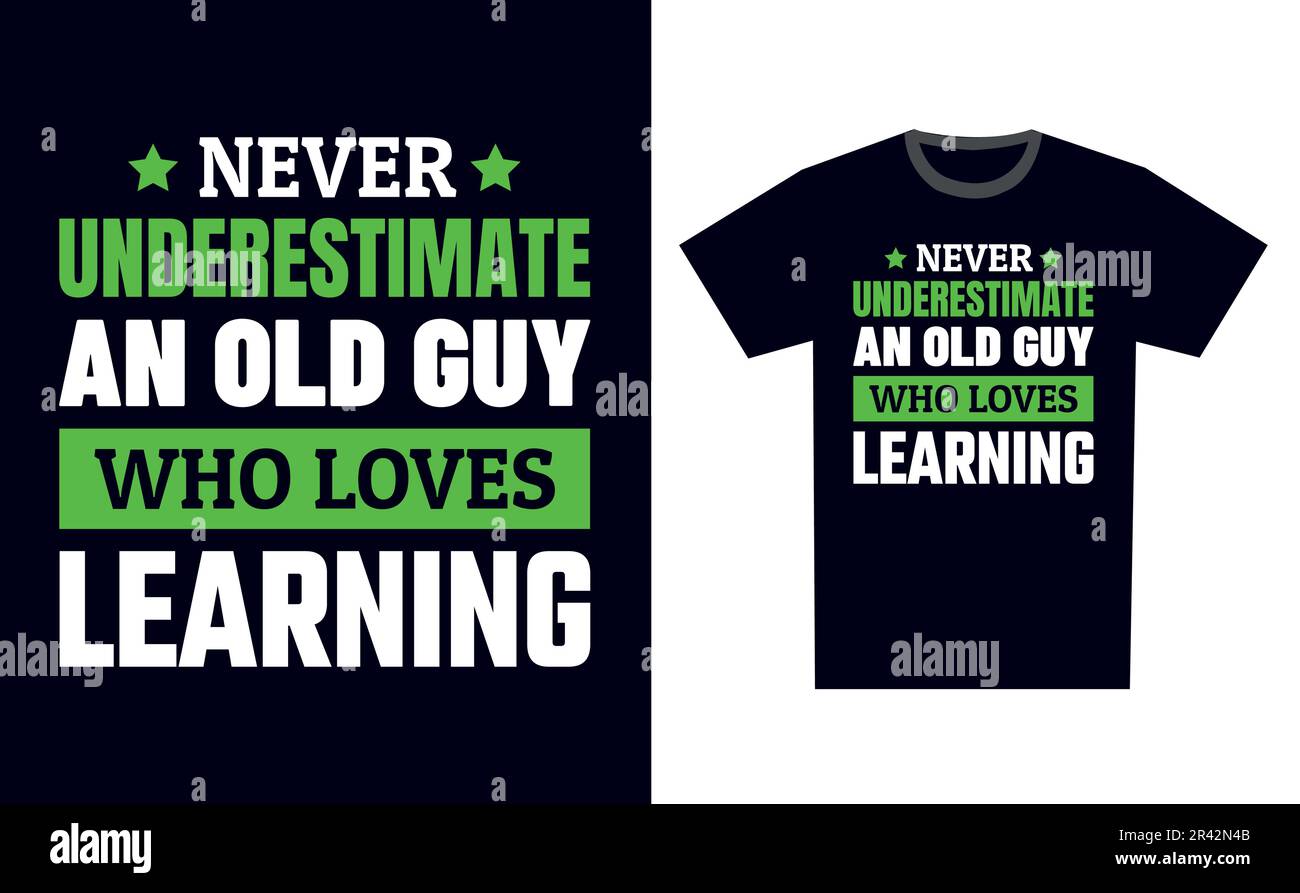 Learning T Shirt Design Template Vector Stock Vector Image & Art - Alamy