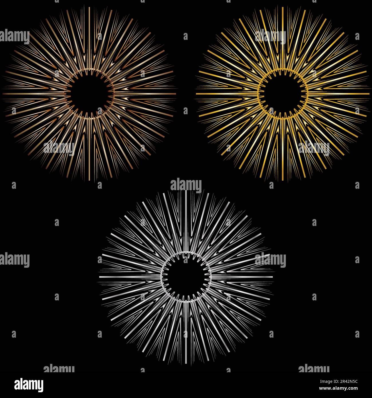 Beautiful elegant circular Stars design for background and wall art ...