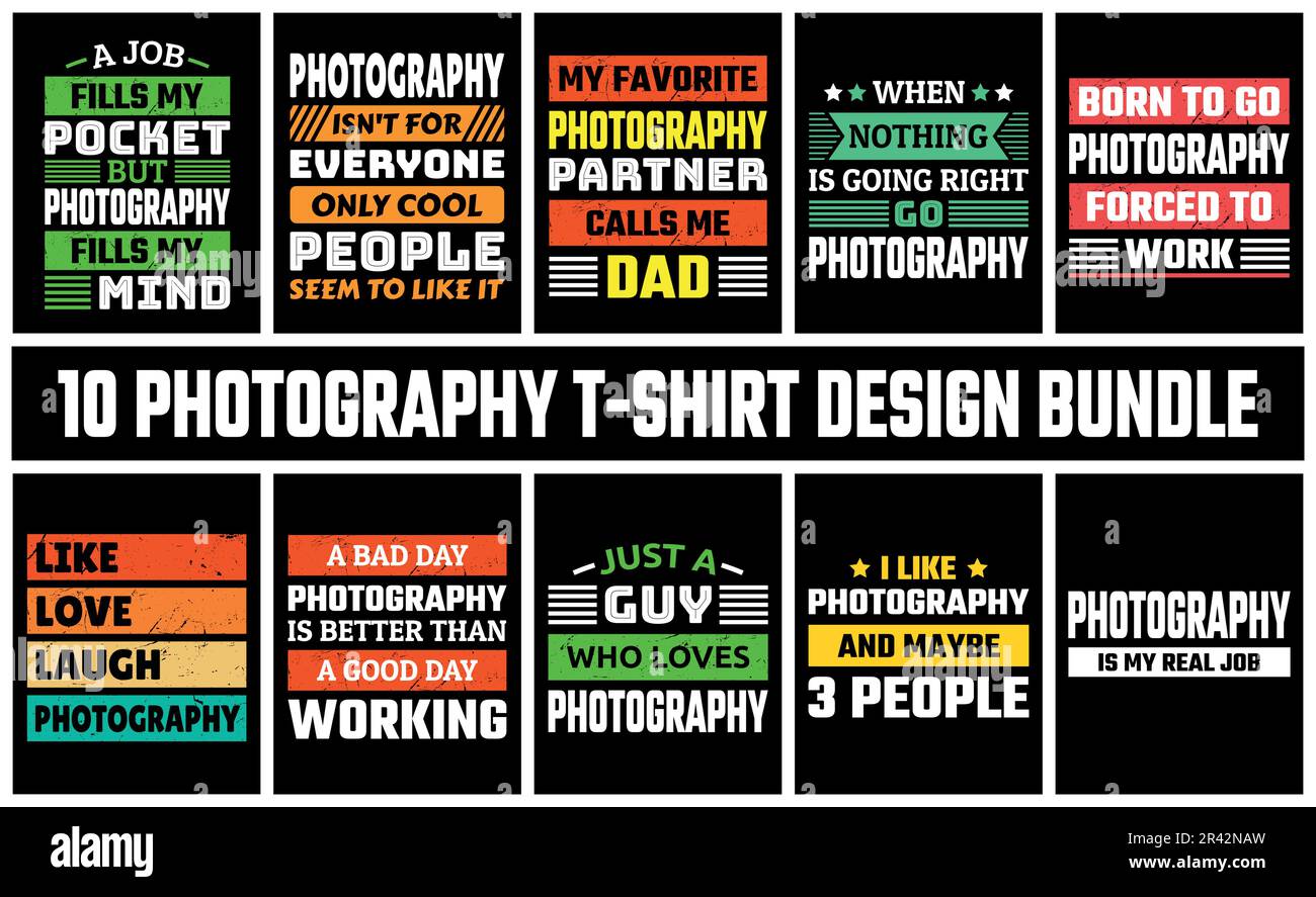 Photography tshirt Stock Vector Images - Alamy