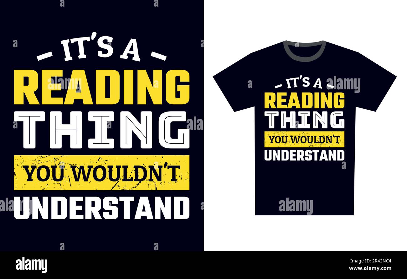 Reading T Shirt Design Template Vector Stock Vector Image & Art - Alamy