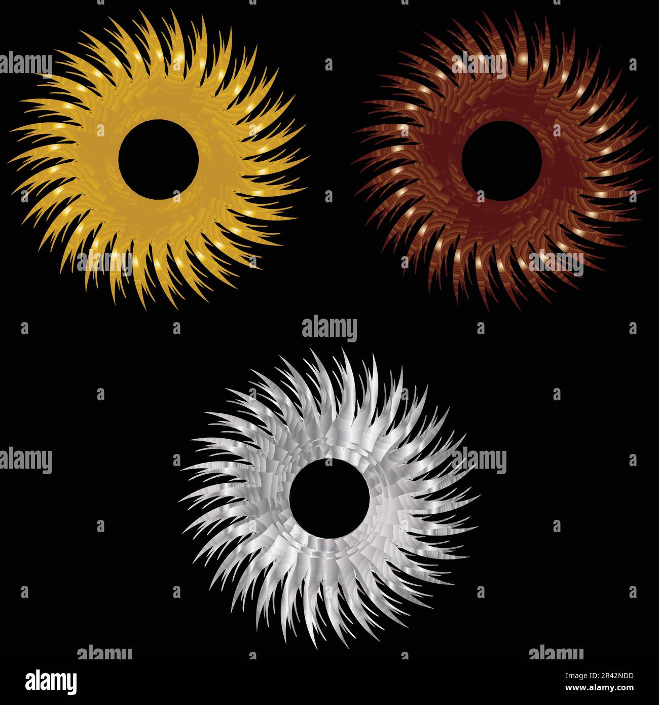 Beautiful elegant circular Stars design for background and wall art ...