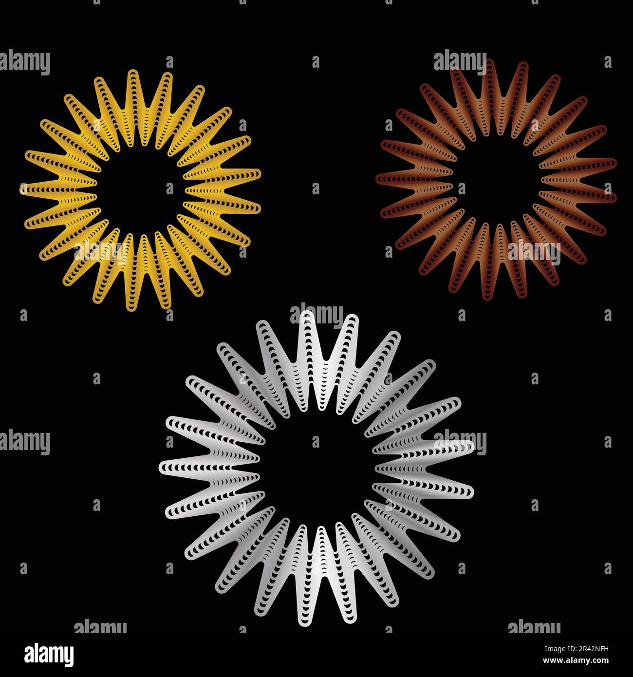 Beautiful elegant circular Stars design for background and wall art ...