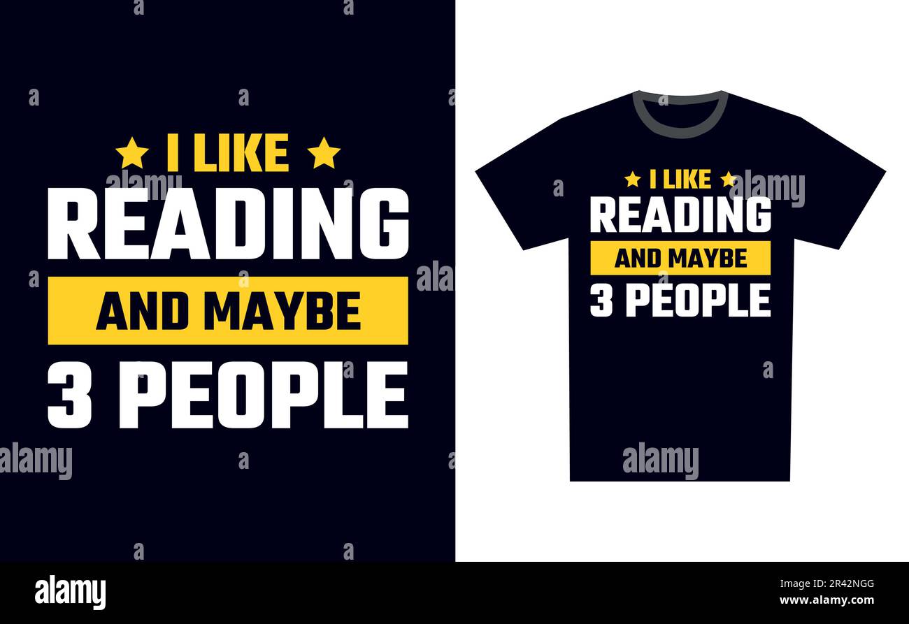 Reading T Shirt Design Template Vector Stock Vector Image & Art - Alamy