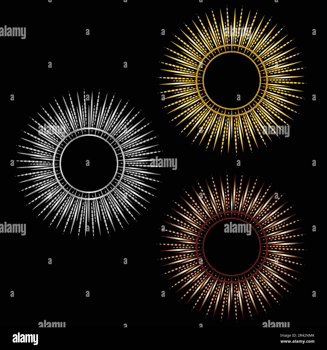 Beautiful elegant circular Stars design for background and wall art ...