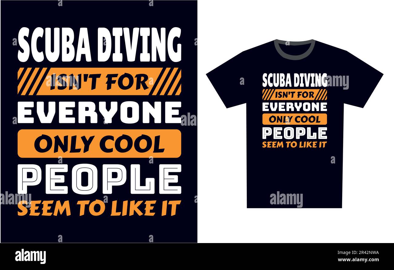 Scuba Diving T Shirt Design Template Vector Stock Vector Image & Art ...