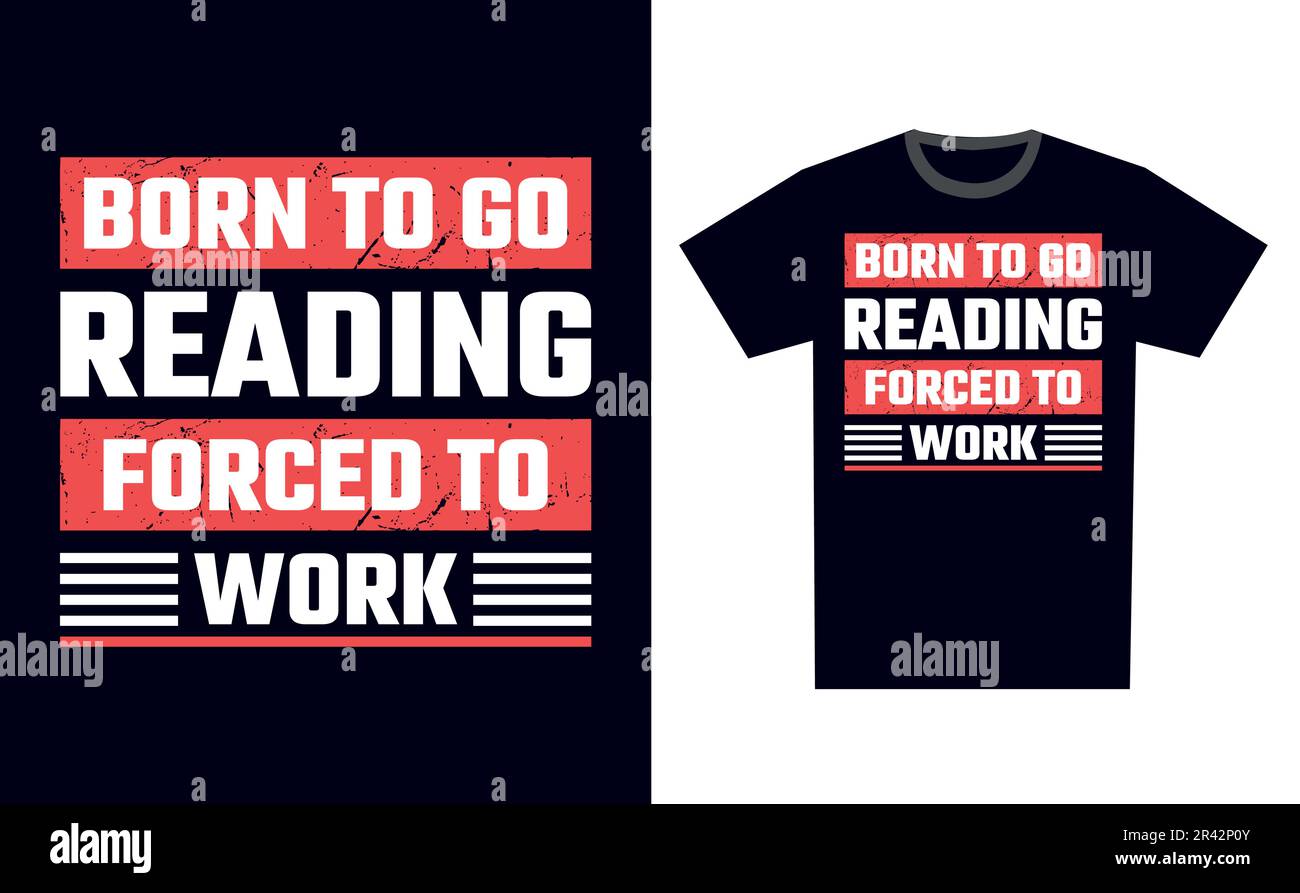 Reading T Shirt Design Template Vector Stock Vector Image & Art - Alamy