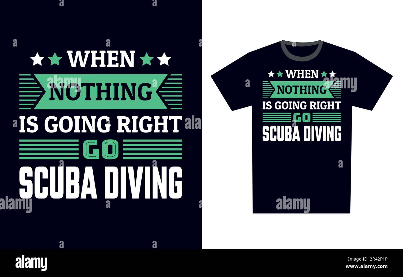 Scuba Diving T Shirt Design Template Vector Stock Vector Image & Art ...