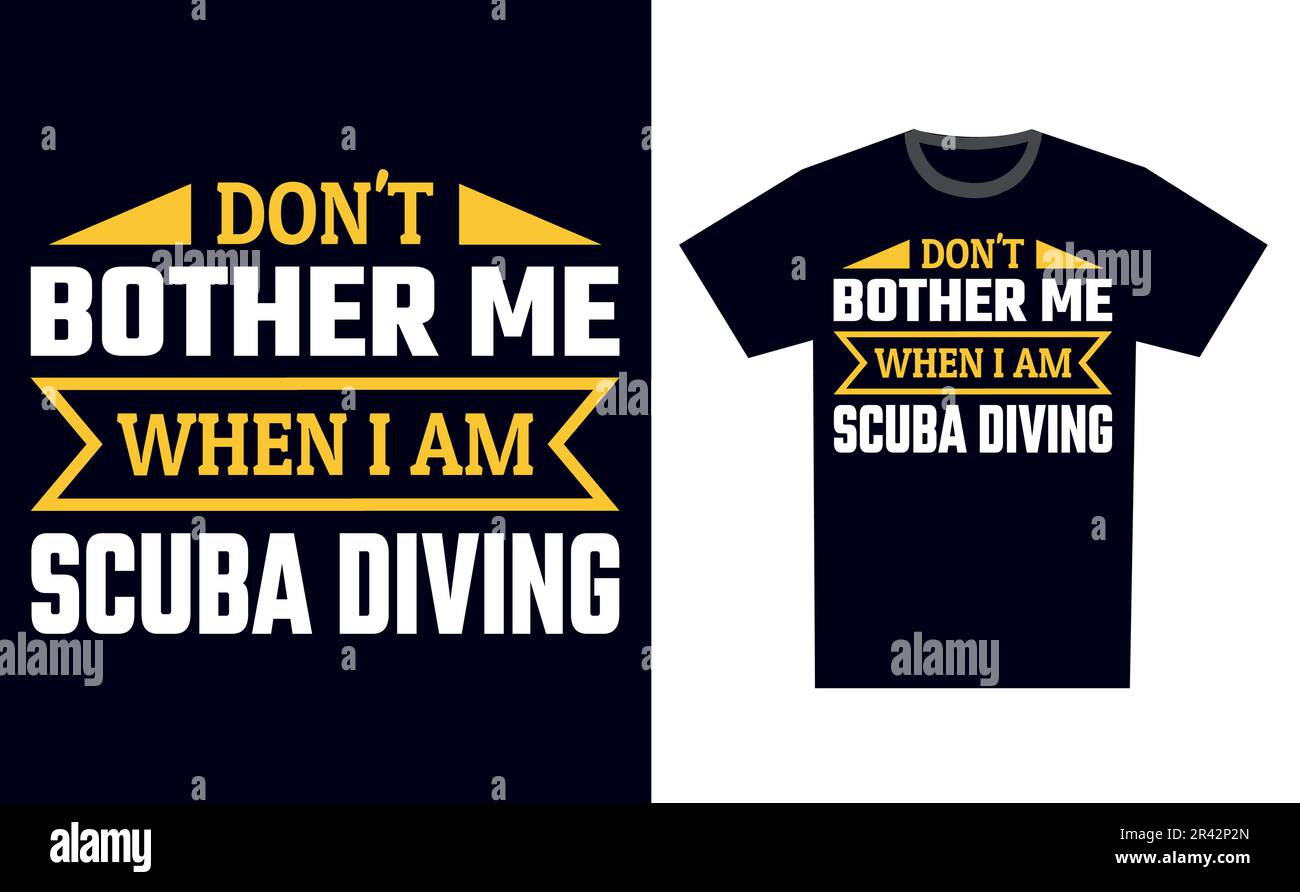 Scuba Diving T Shirt Design Template Vector Stock Vector Image & Art ...