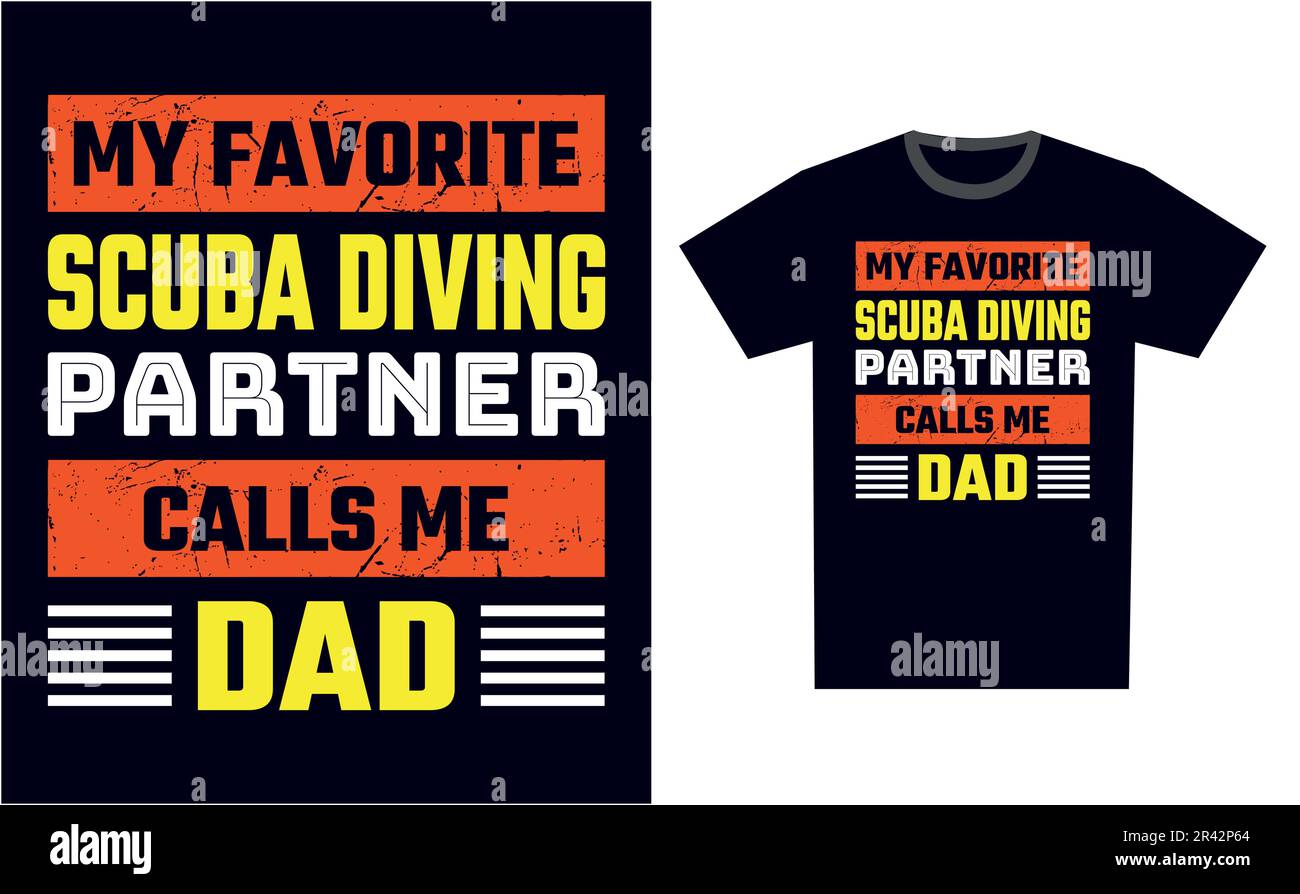 Scuba Diving T Shirt Design Template Vector Stock Vector Image & Art ...