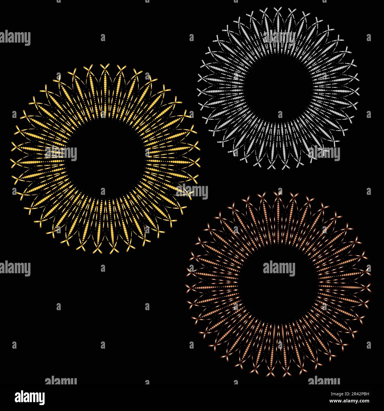 Beautiful elegant circular Stars design for background and wall art ...