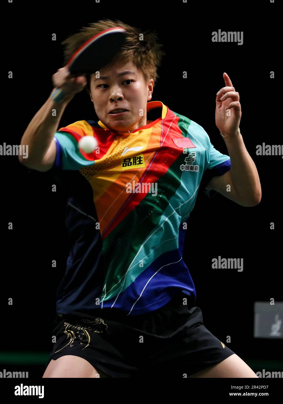 Durban, South Africa. 25th May, 2023. Wang Yidi of China competes ...