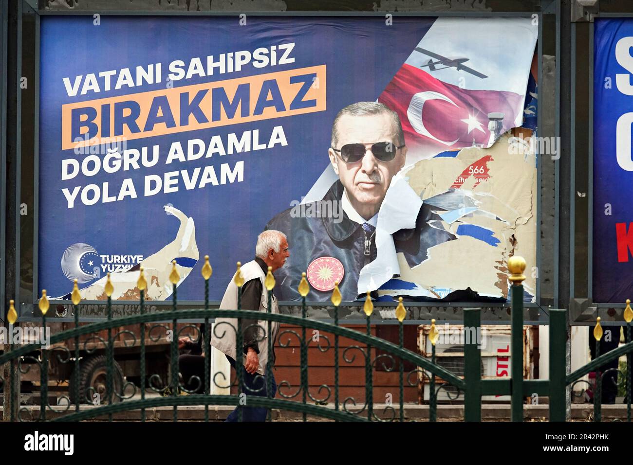 One of the posters of presidential candidate and Justice and ...