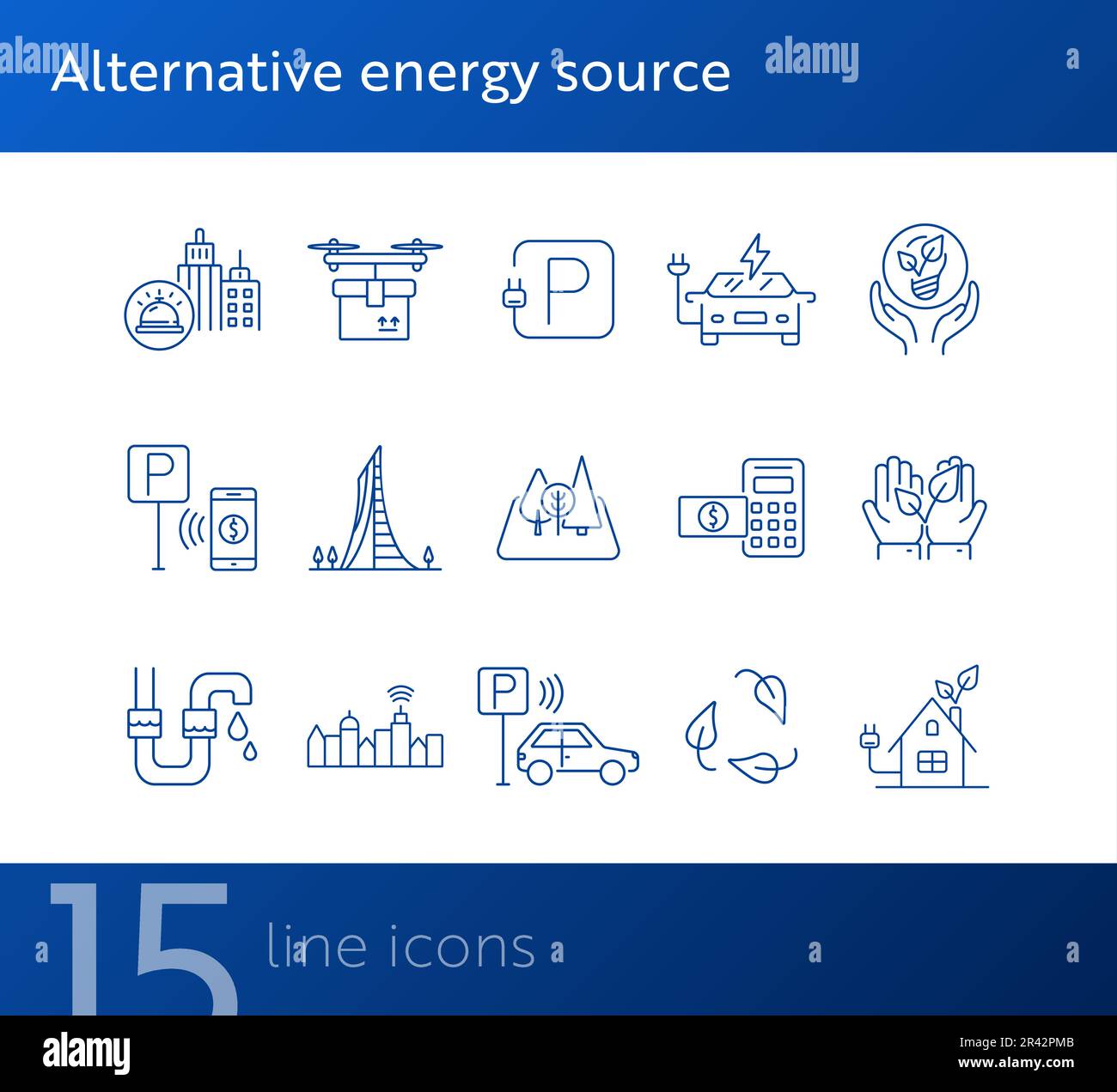 Alternative energy source icons Stock Vector Image & Art - Alamy