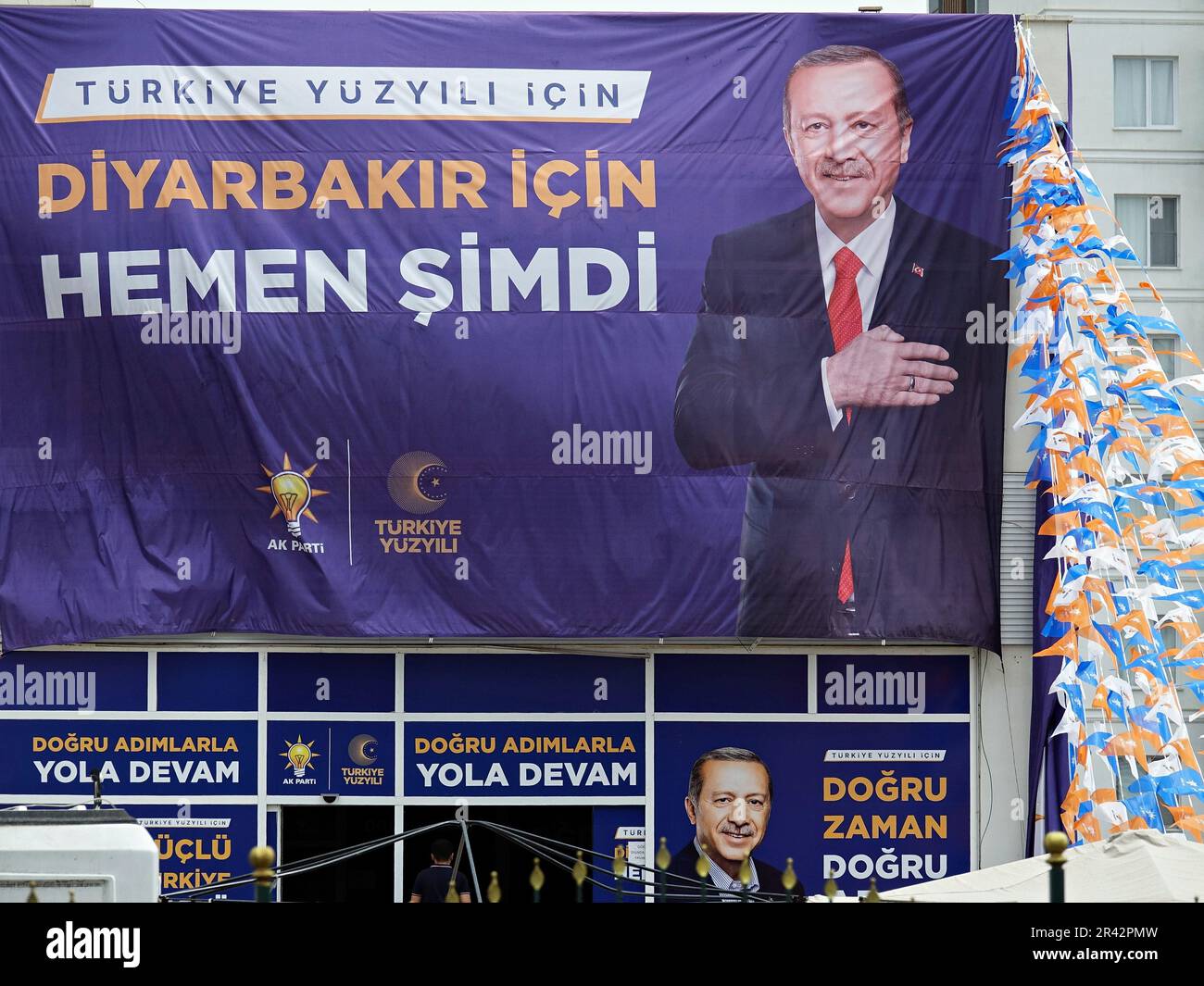 One of the posters of presidential candidate and Justice and ...