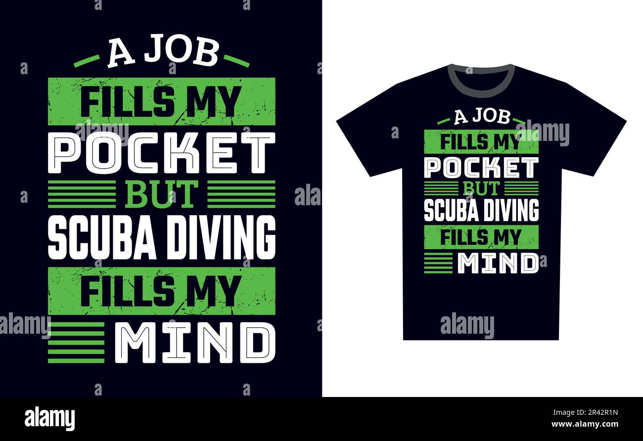Scuba Diving T Shirt Design Template Vector Stock Vector Image & Art ...