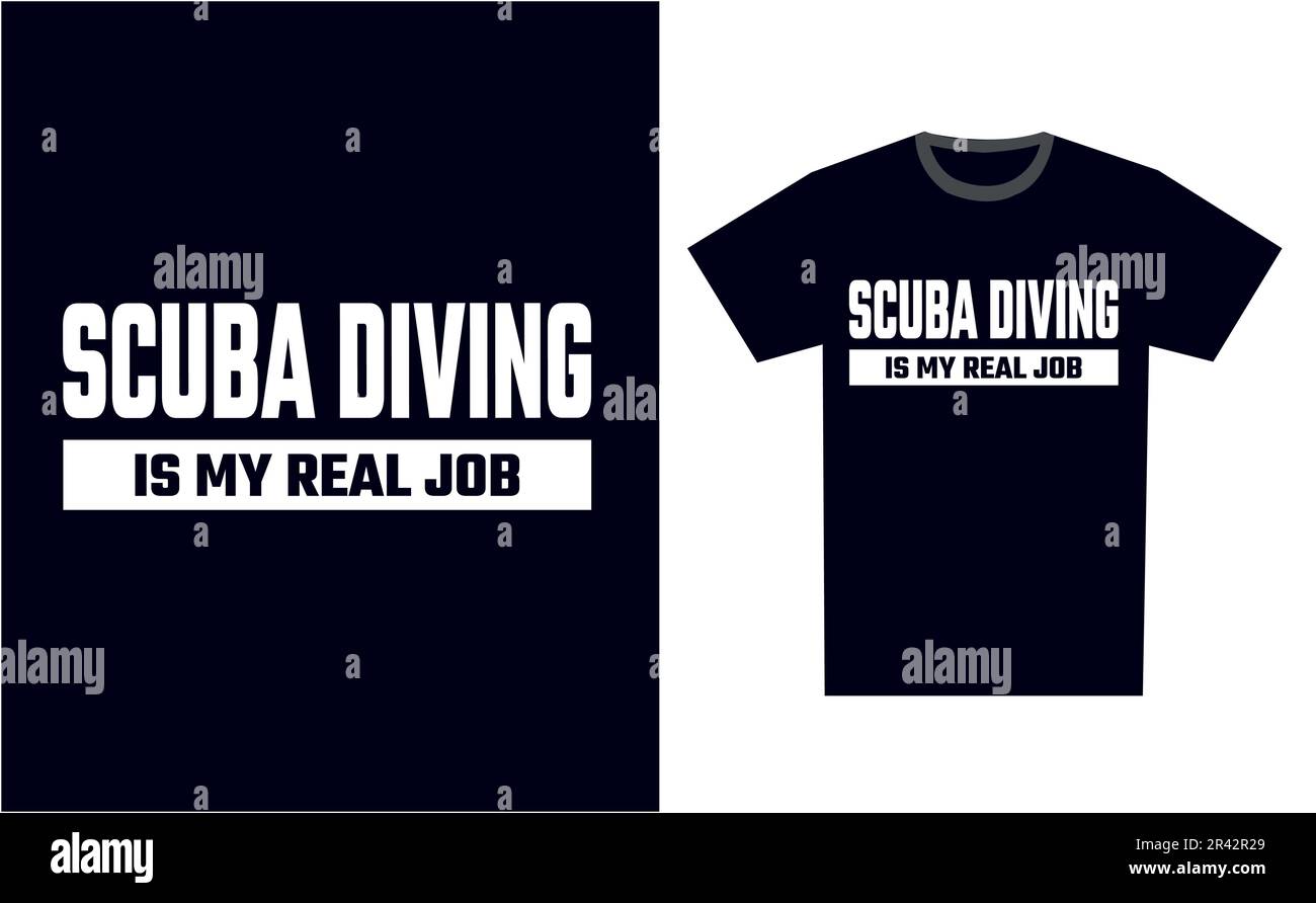 Scuba Diving T Shirt Design Template Vector Stock Vector Image & Art ...