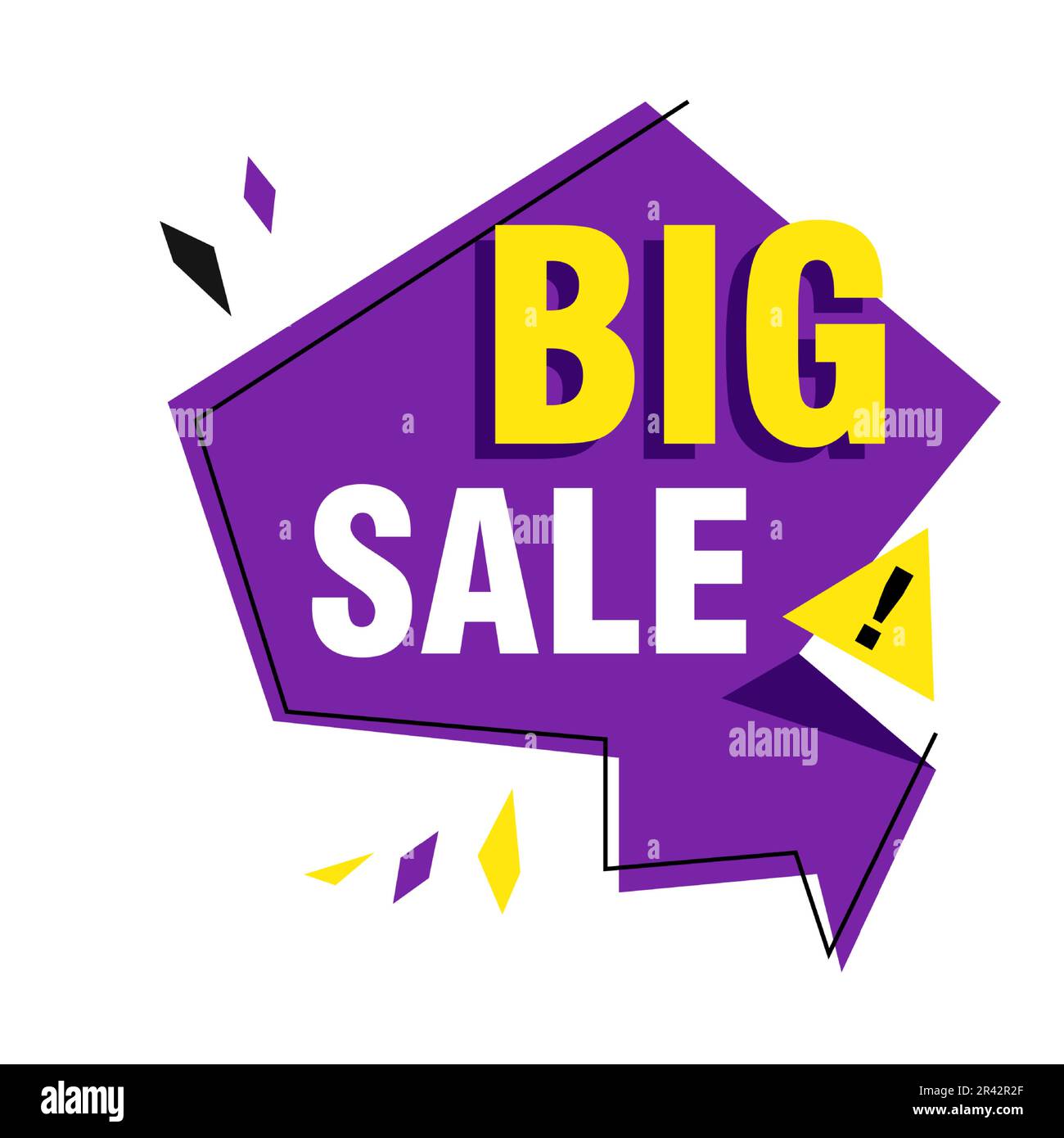 Big sale sign on white background Stock Vector Image & Art - Alamy