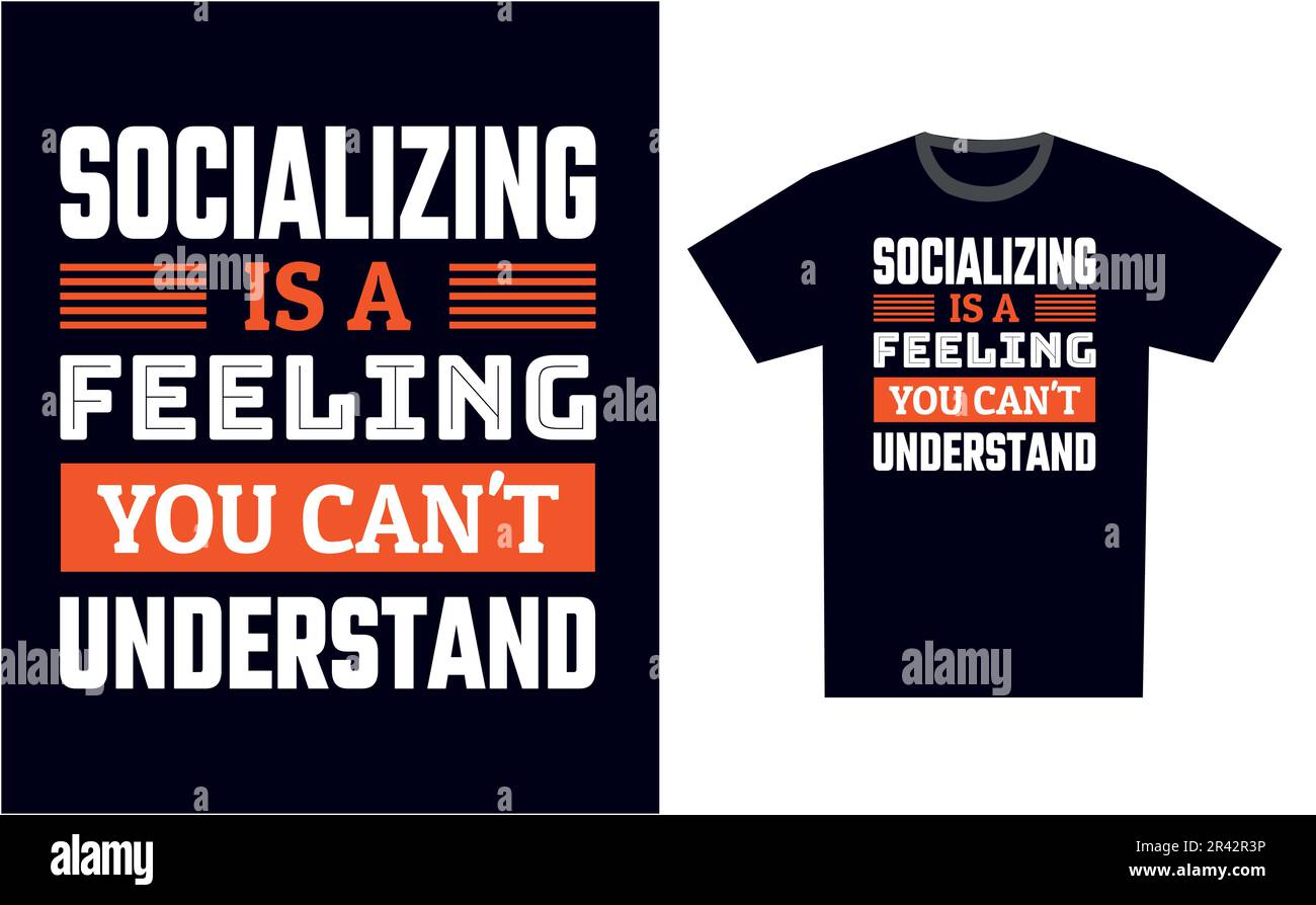 Socializing T Shirt Design Template Vector Stock Vector Image & Art - Alamy