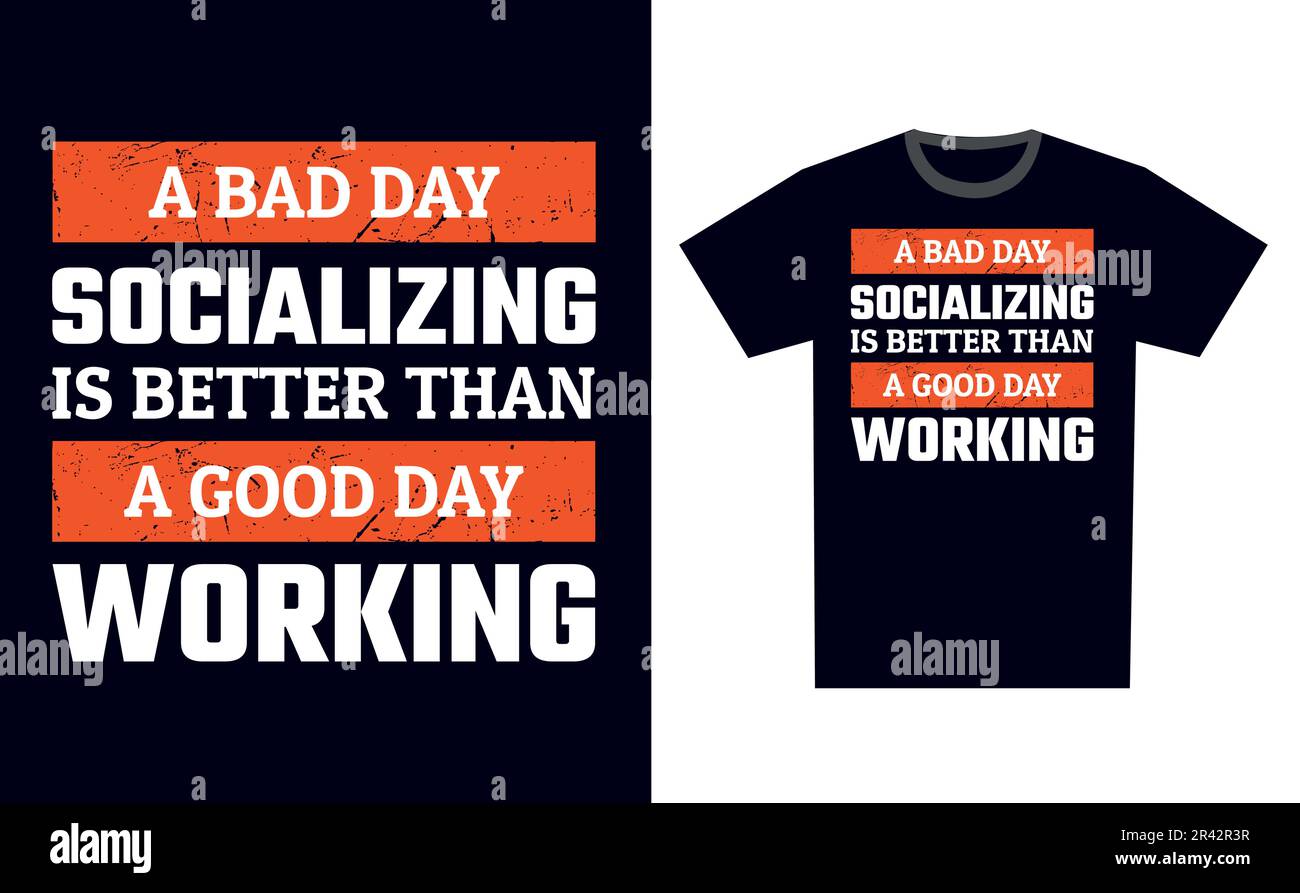 Socializing T Shirt Design Template Vector Stock Vector Image & Art - Alamy