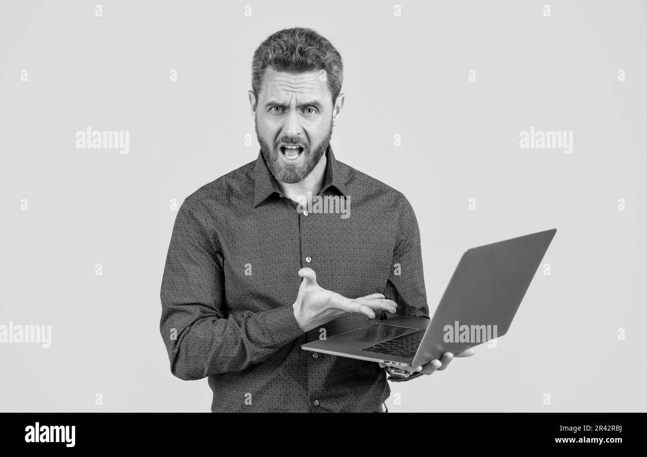 Angry programmer Black and White Stock Photos & Images - Alamy