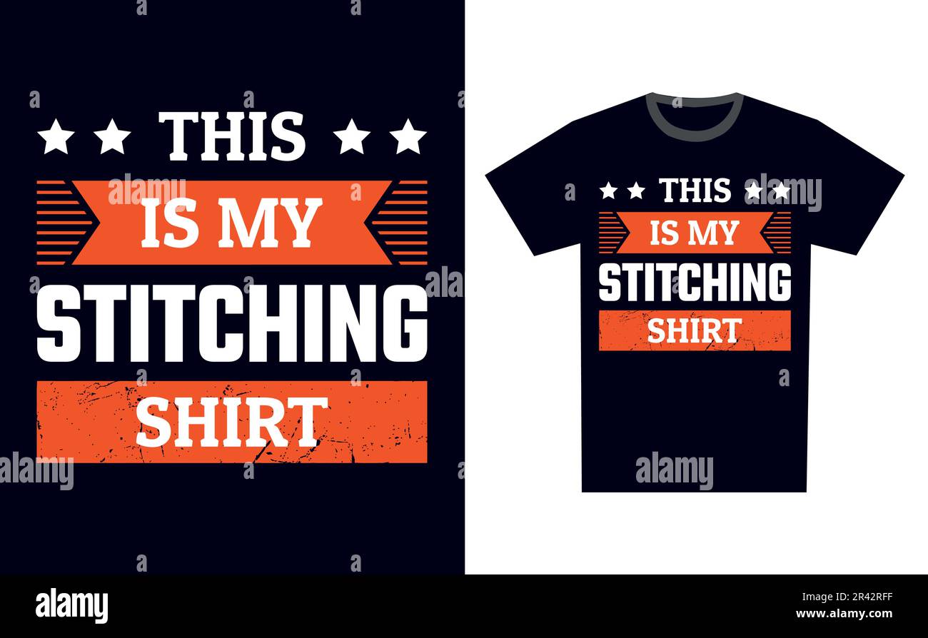 Stitching T Shirt Design Template Vector Stock Vector Image & Art - Alamy
