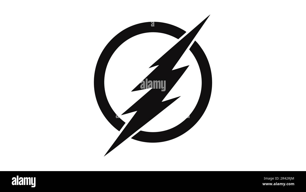 Lightning, electric power vector logo design element. Energy and thunder electricity symbol ...