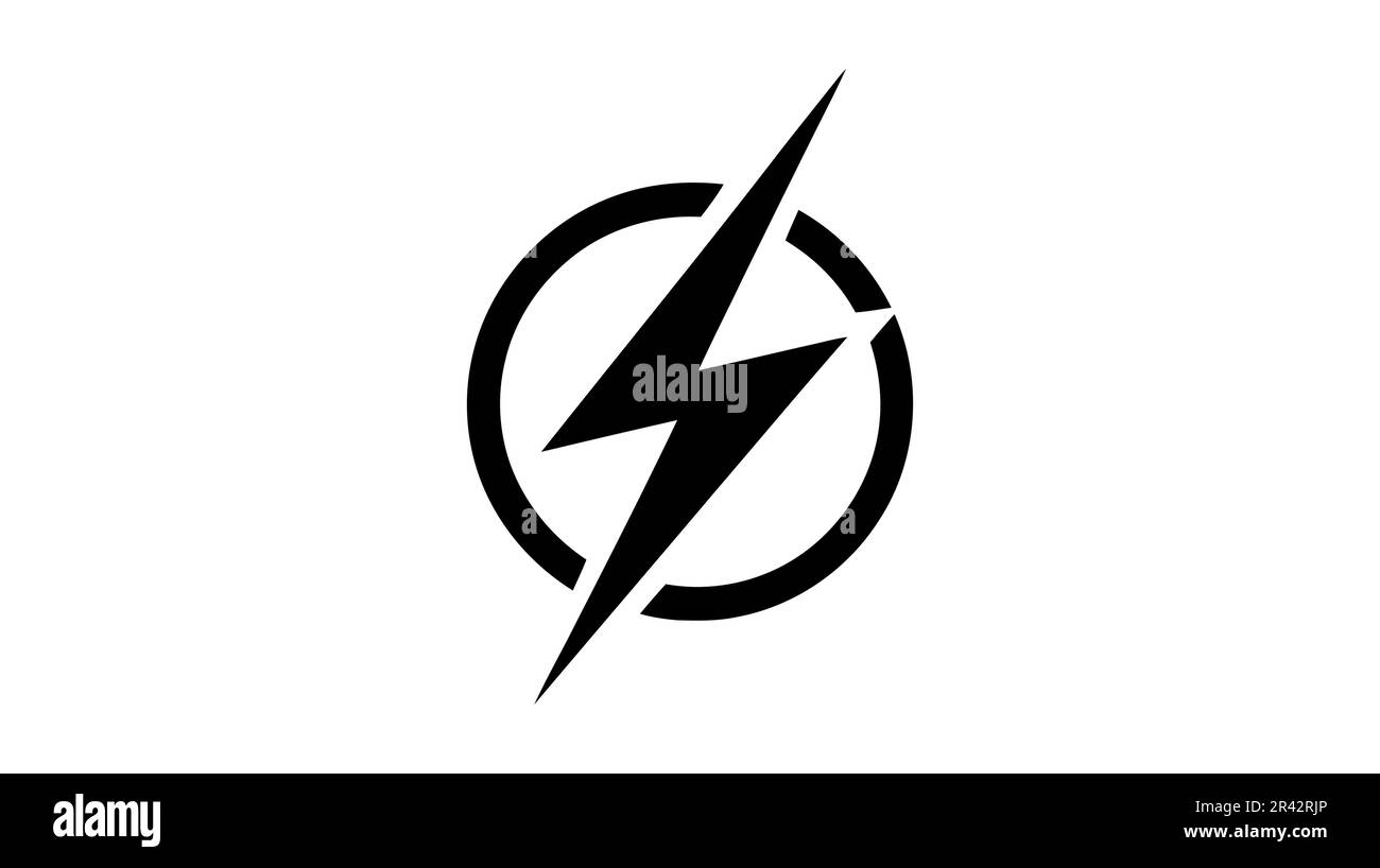 Lightning, electric power vector logo design element. Energy and thunder electricity symbol ...